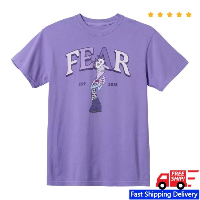 Official Inside Out 2 Merch Store Fear Crewneck Sweatshirt - Hectee