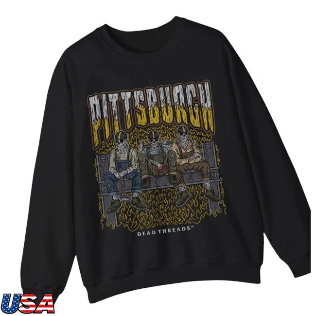 Official Dead Threads Merch Pittsburgh Football Sweatshirt - Hectee